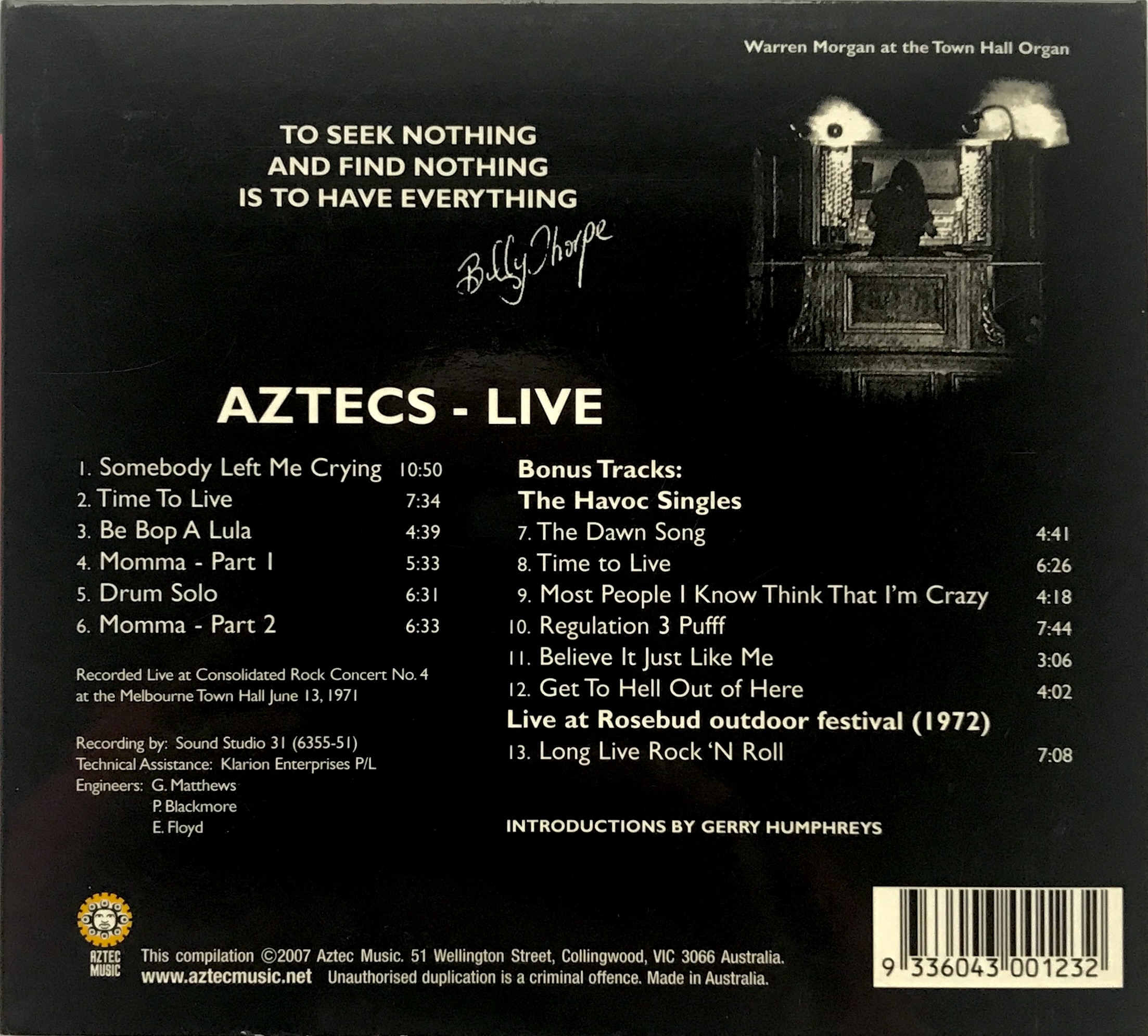 1971 LIVE [PART ONE]